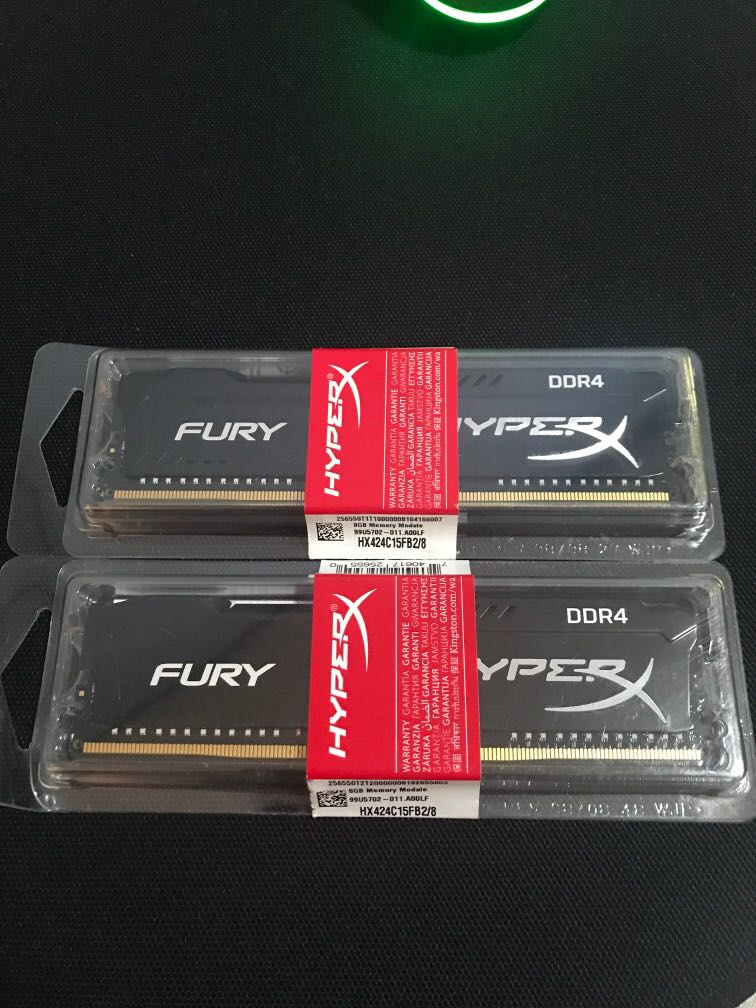 Hyperx Fury DDR4 2400mhz, Electronics, Computer Parts & Accessories on ...