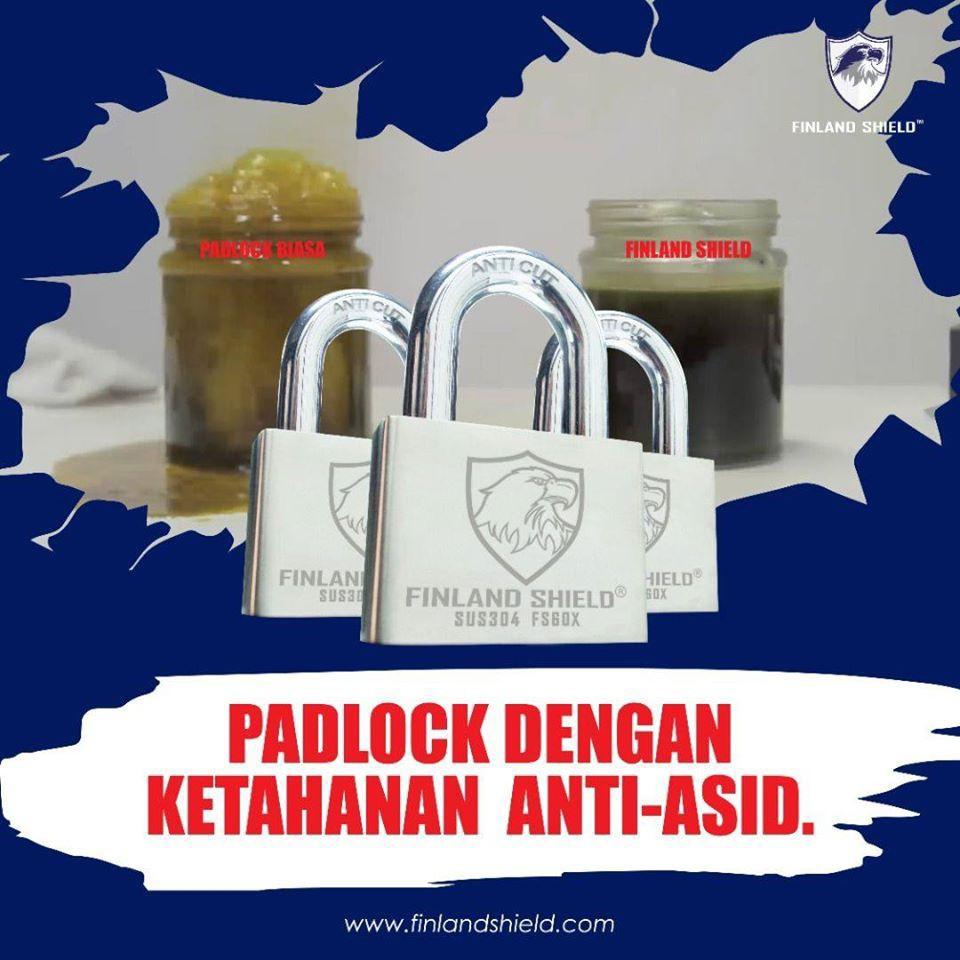 Kunci Mangga Finland Padlock Shield, Auto Accessories on Carousell