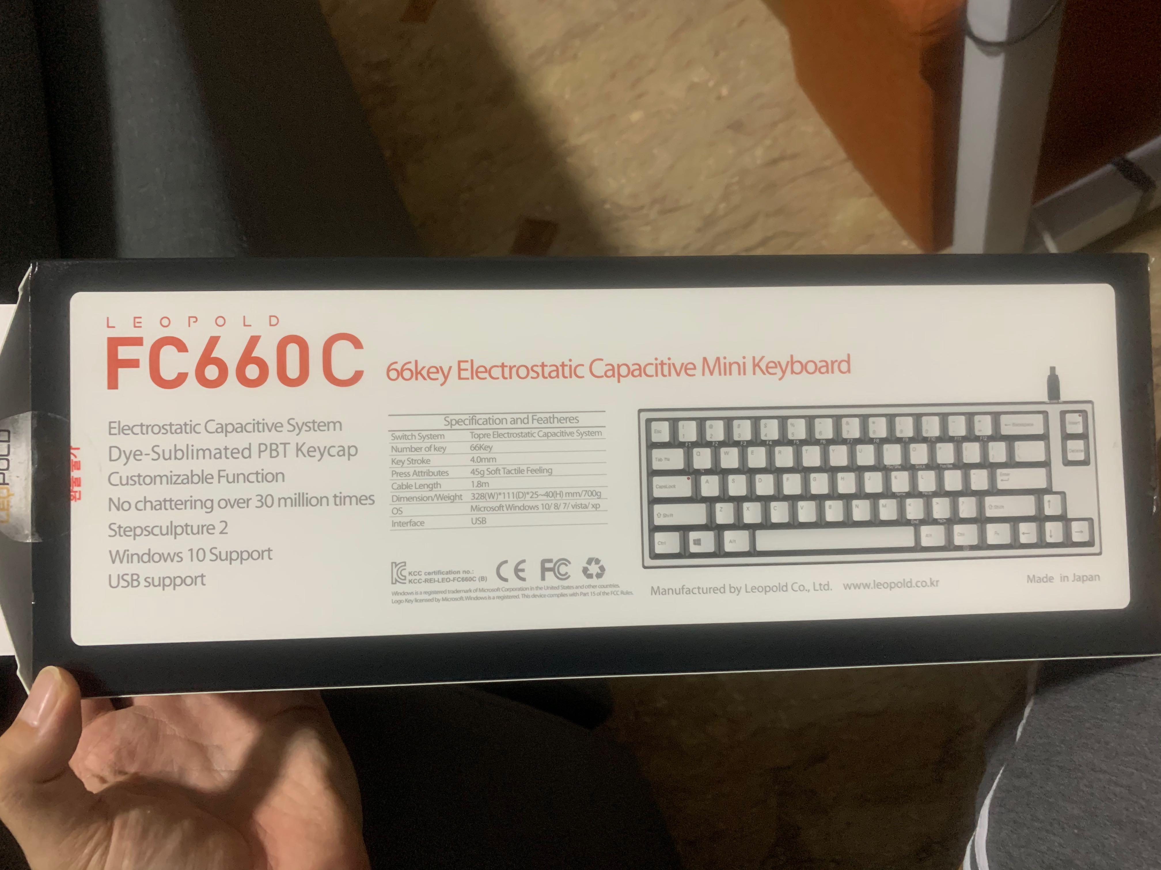 Leopold FC660C Topre EC Keyboard (Silent version) -All Black Japan ...