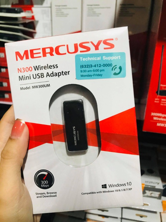 Mercusys MW300UM N300 Wireless Mini USB Adapter Wifi Adapter Wifi ...
