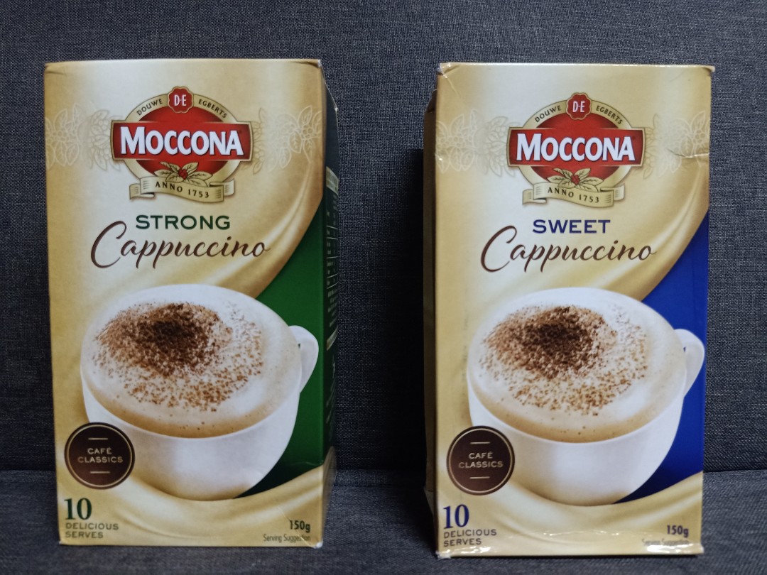 Moccona Cappuccino 10 sachets, Food & Drinks, Beverages on Carousell