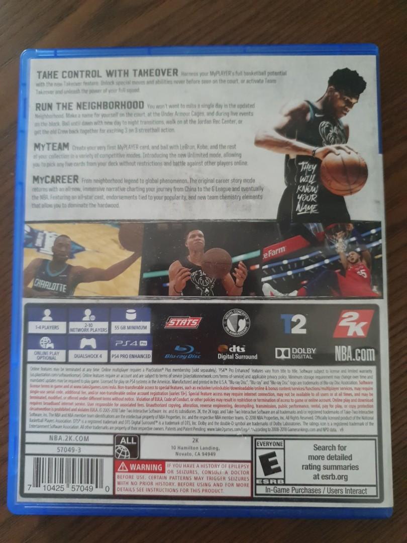 NBA 2K 19, Video Gaming, Video Games, PlayStation on Carousell