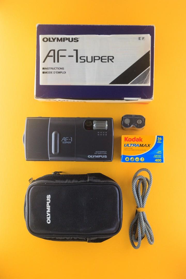 Olympus AF-1 Super Box Set Film Camera, Photography, Cameras on Carousell