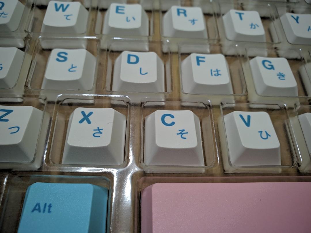 PBT Keycaps GMK Noel Light White Pink Blue Inspired pastel colorway ...