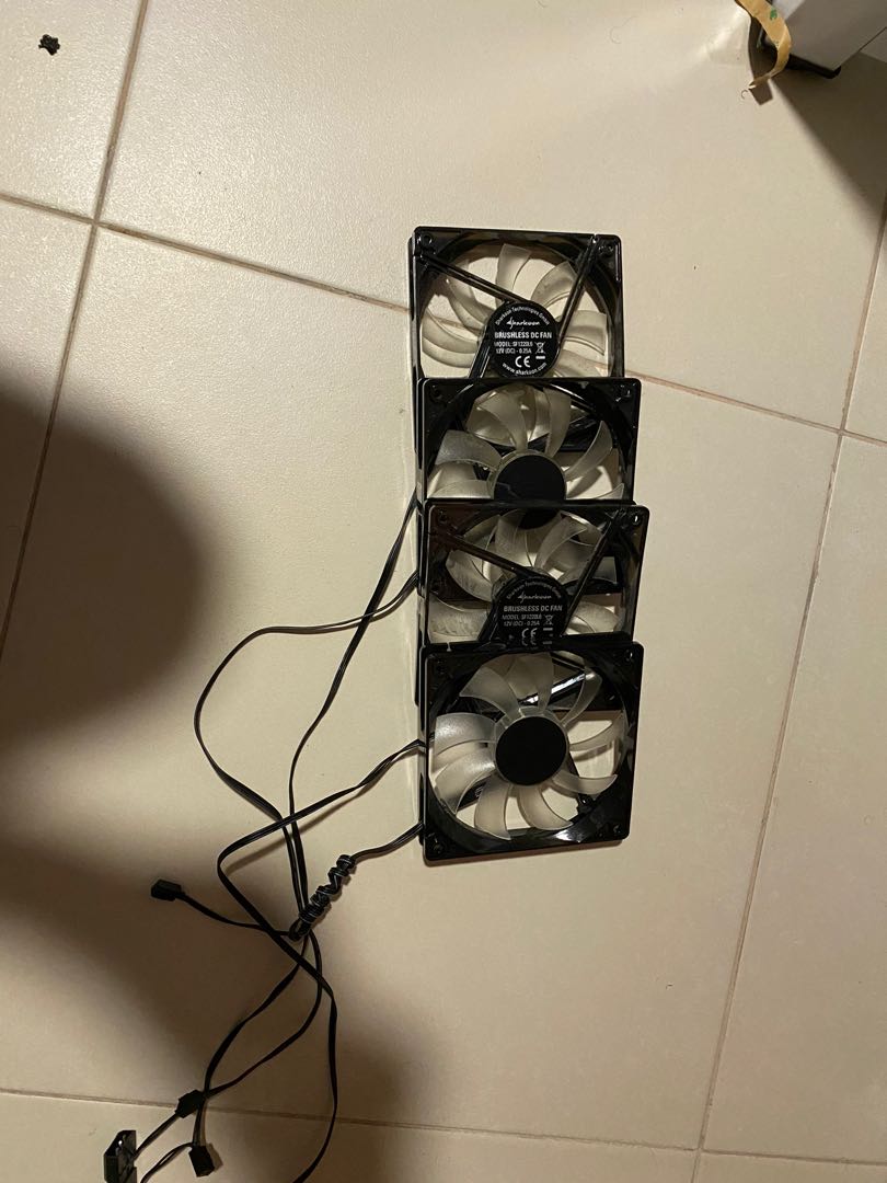 PC Case Fans (RED RGB) AMD cooler, Computers & Tech, Parts ...