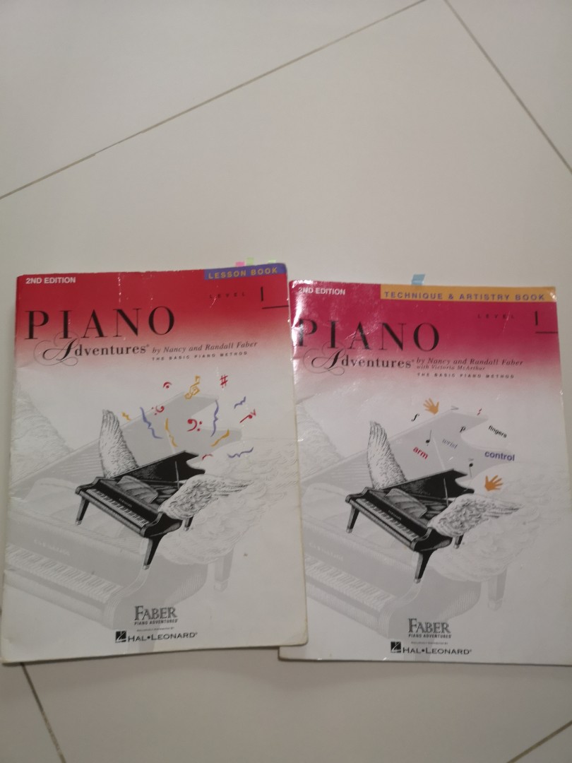 Piano level 1-lesson book, Technique & Artistry book, Hobbies & Toys ...