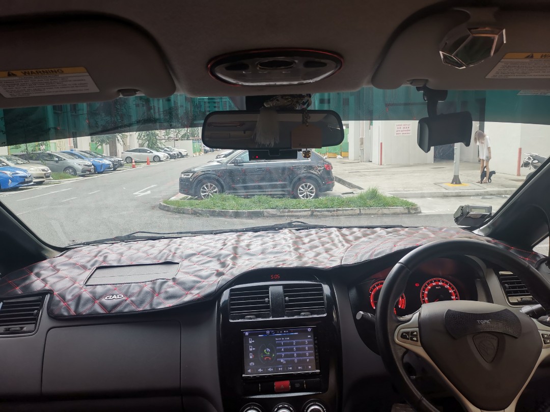 Proton exora custom made dashboard leather mat, Car Accessories ...