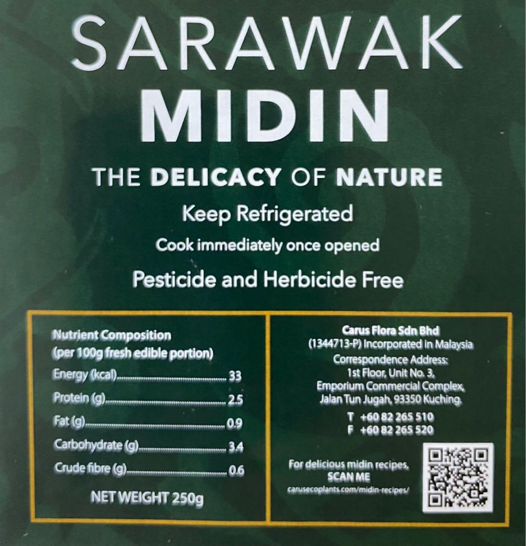 Sarawak Midin Vegetable, Food & Drinks, Packaged & Instant Food on ...