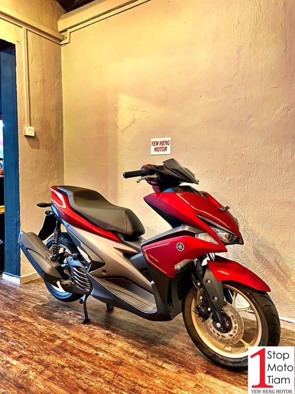 Yamaha Aerox 155 Keyless (Matt Red), Motorcycles, Motorcycles for Sale ...