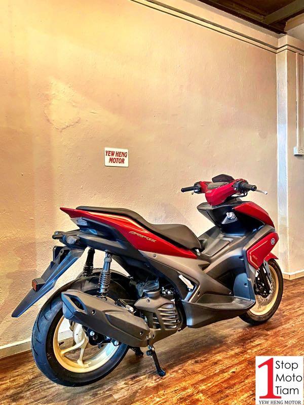 Yamaha Aerox 155 Keyless (Matt Red), Motorcycles, Motorcycles for Sale ...