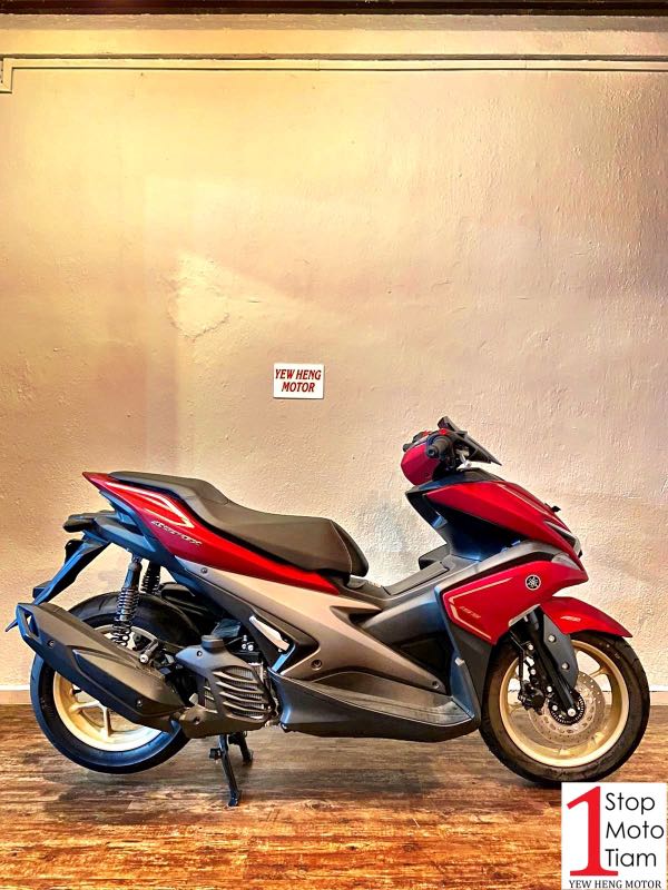 Yamaha Aerox 155 Keyless (Matt Red), Motorcycles, Motorcycles for Sale ...