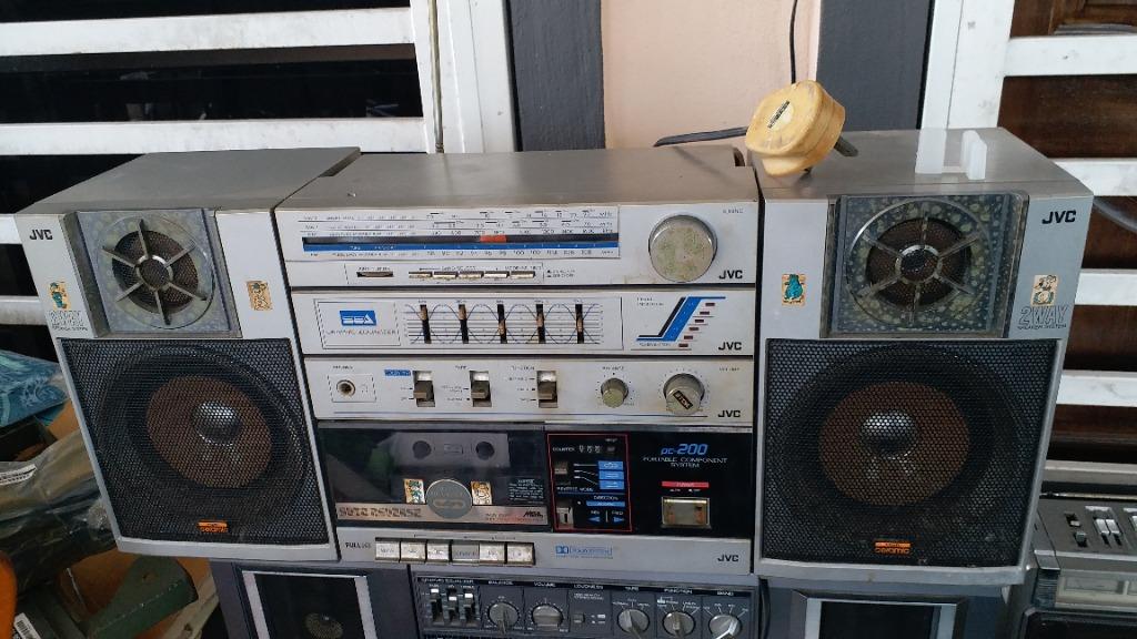 1980s JVC MINI COMPO BOOMBOX TAPE RADIO ROCK RARE, Audio, Portable ...