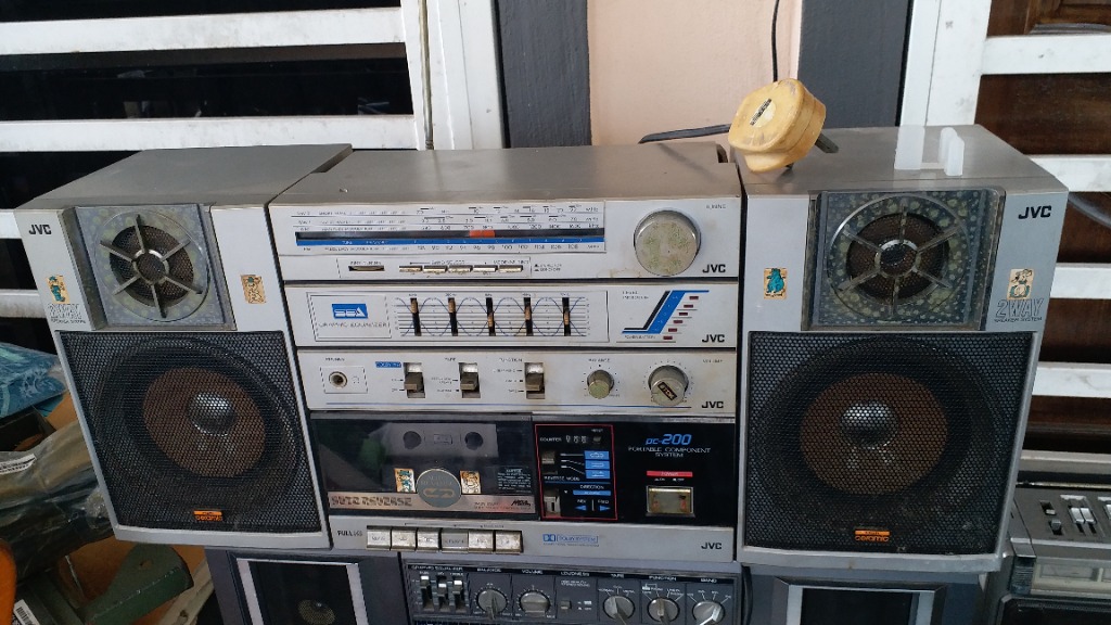 1980s JVC MINI COMPO BOOMBOX TAPE RADIO ROCK RARE, Audio, Portable ...