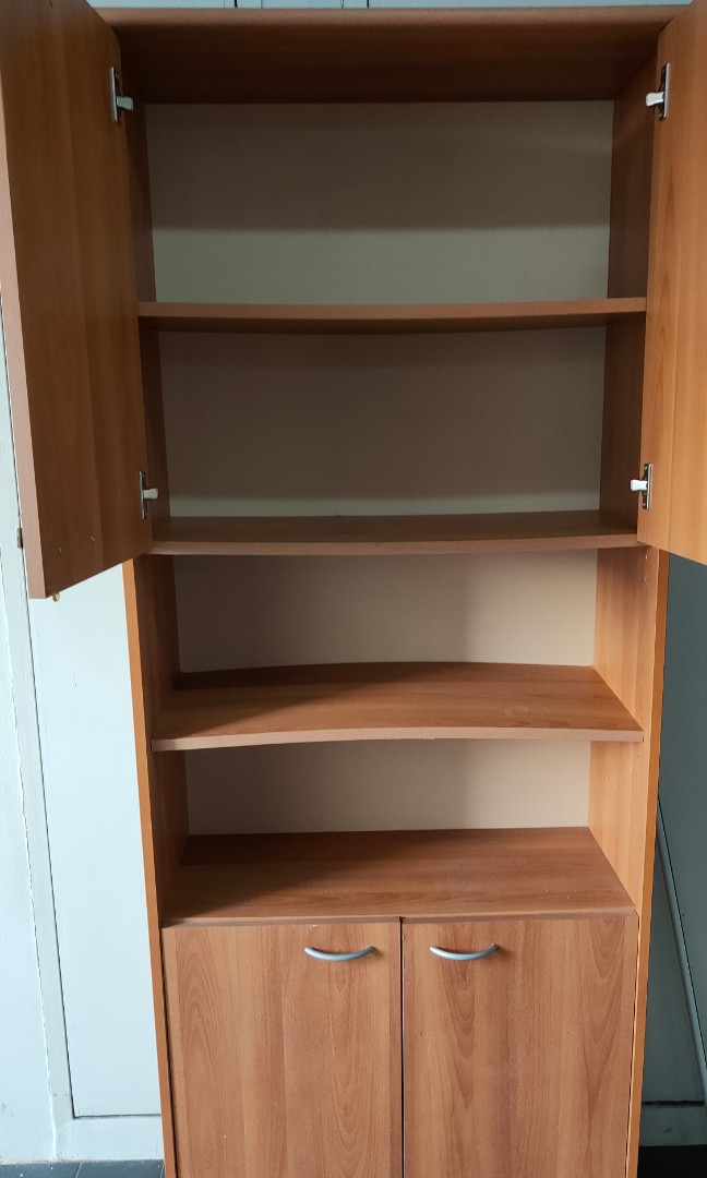 CABINET WITH UPPER AND LOWER DOORS, Furniture & Home Living, Furniture ...