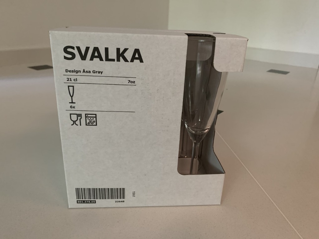 Champagne Glasses, Ikea, New, Furniture & Home Living, Kitchenware ...