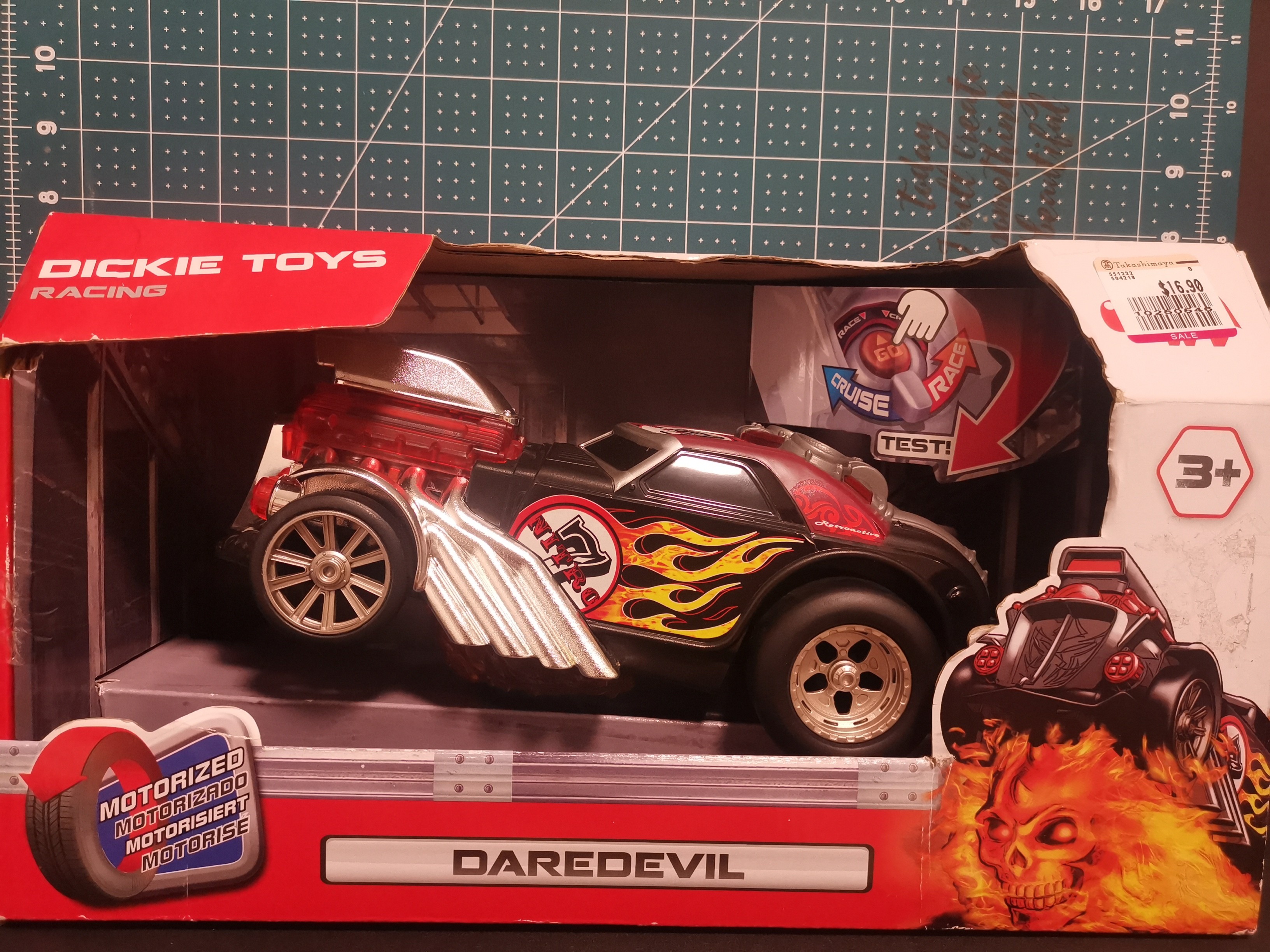 Dickie Toys Racing - Daredevil motorized Race car, Hobbies & Toys, Toys ...