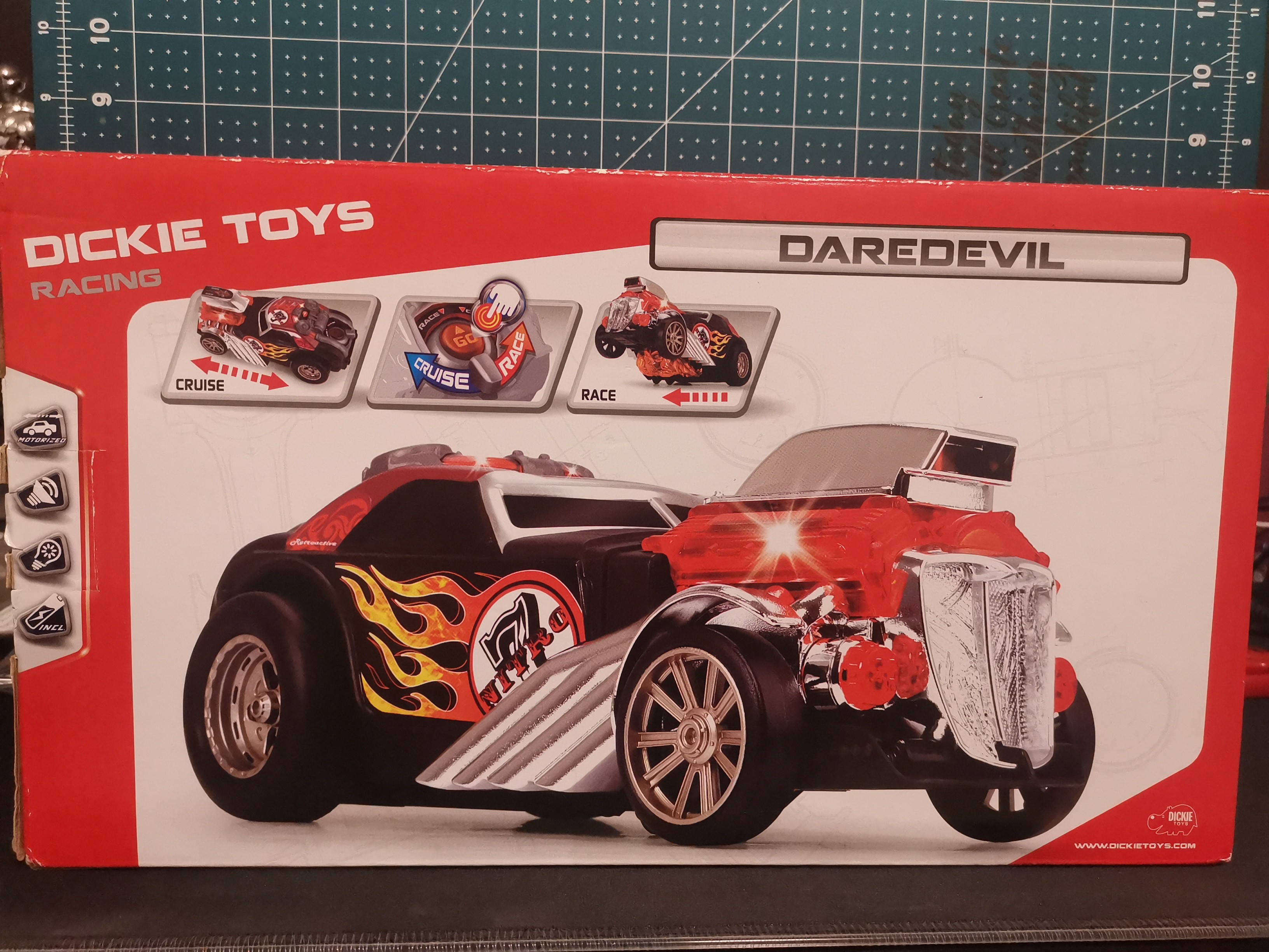 Dickie Toys Racing - Daredevil motorized Race car, Hobbies & Toys, Toys ...