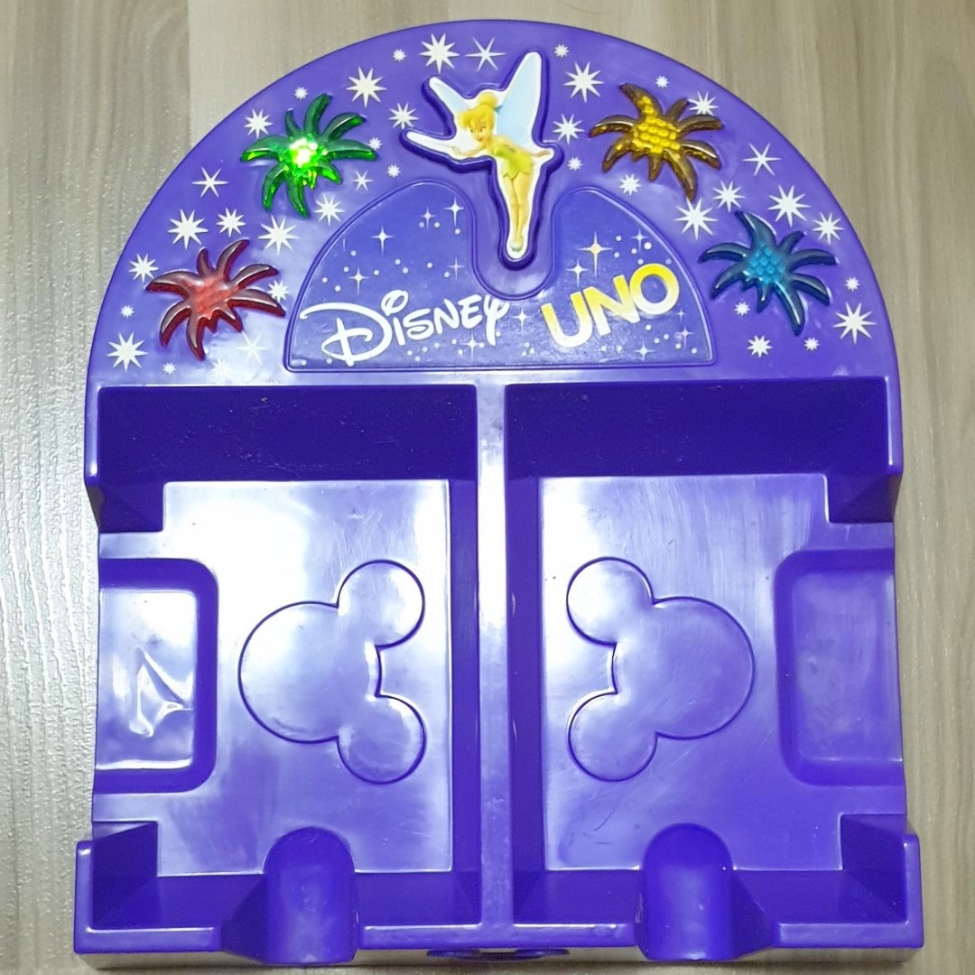 Disney UNO cards with Tinker Bell Lights and Sound tray, Hobbies & Toys ...