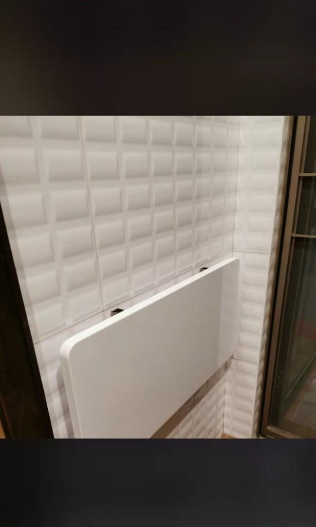 foldable study table / ledge / desk space, Furniture & Home Living ...