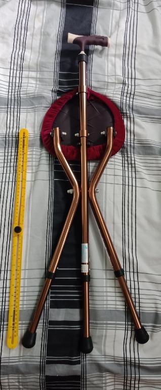 Sale! 10% OFF! Folding Cane Seat Combo 400 lbs Capacity Portable Cane ...