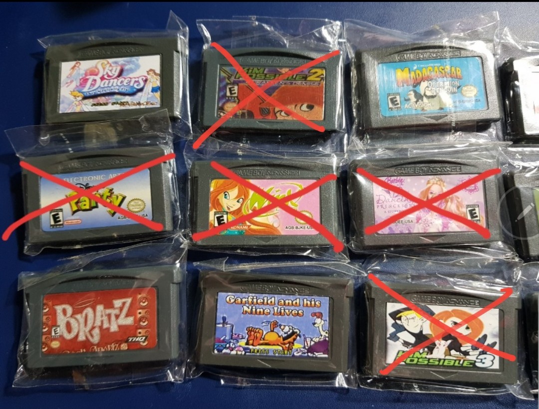 Gameboy advanced cartridges, Video Gaming, Video Games, Nintendo on ...