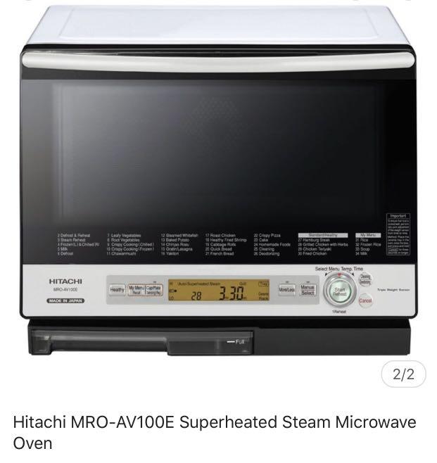 Hitachi Superheated Steam Microwave Oven white, TV & Home Appliances ...