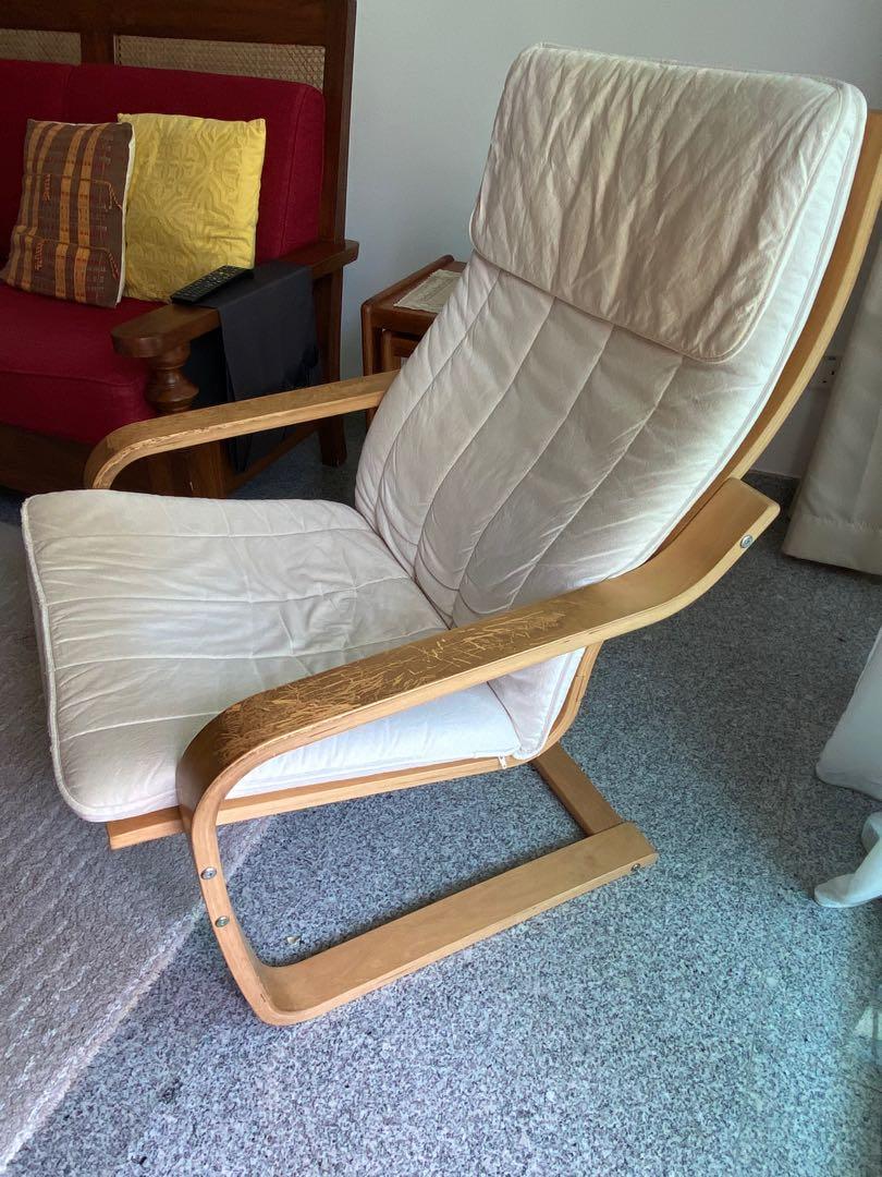 IKEA Poang Armchair, Furniture & Home Living, Furniture, Chairs on ...