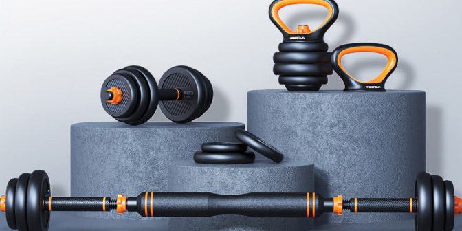 Modular Dumbell, Barbell and Kettlebell set - 30 kgs, Sports Equipment ...