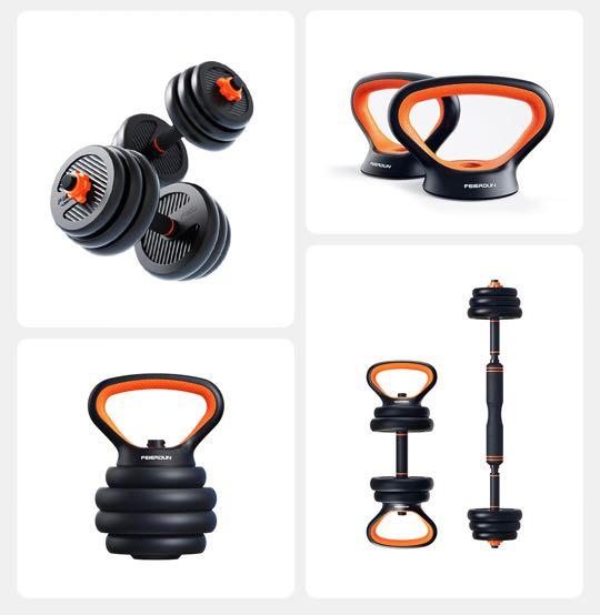 Modular Dumbell, Barbell and Kettlebell set - 30 kgs, Sports Equipment ...