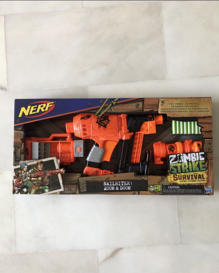 NERF Zombie Strike Survival System Nailbiter : Zoom & Doom., Toys ...