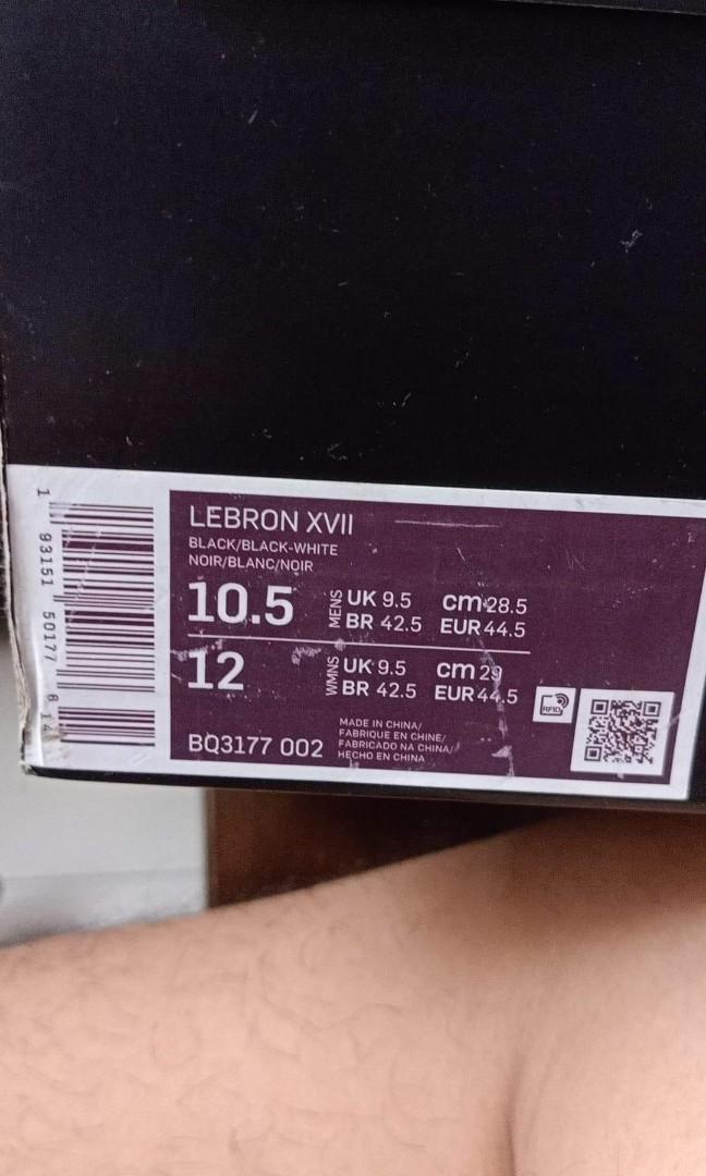 Original Nike Lebron 17 "Oreo", Men's Fashion, Footwear, Sneakers on ...