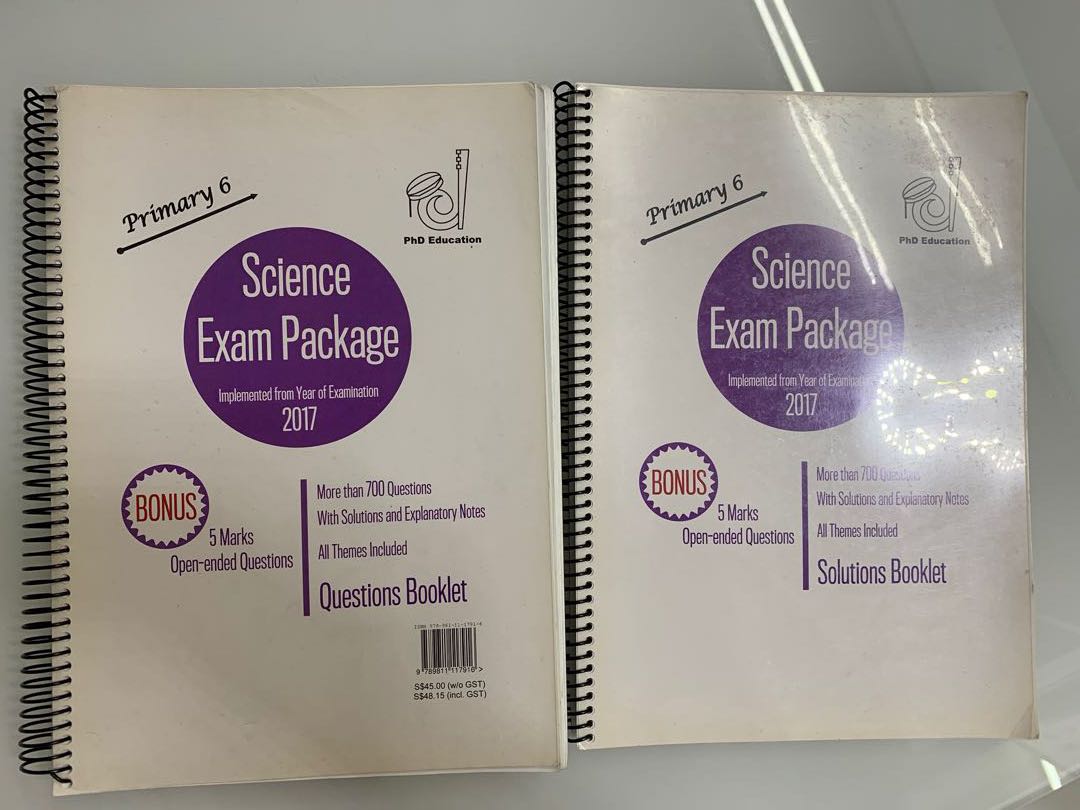 PSLE Primary 6 Science Exam Package Published by PHD education, Books ...