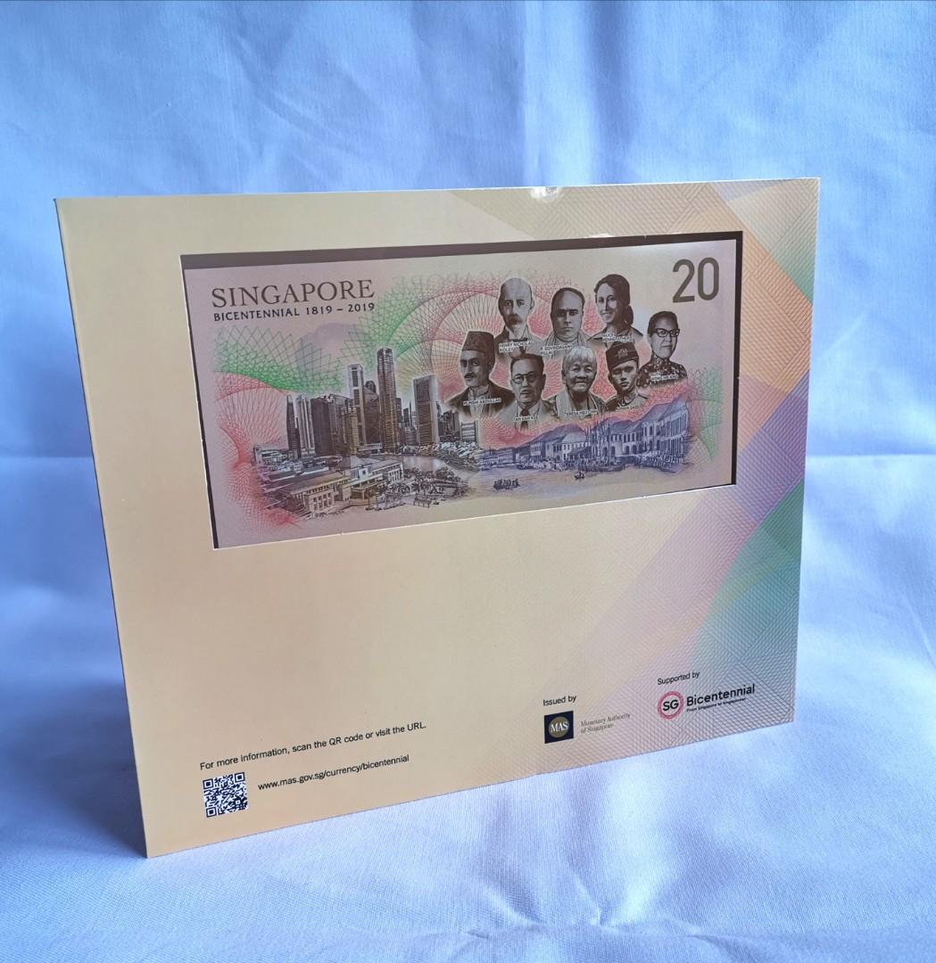 SG Bicentennial Commemorative Note with Folder, Hobbies & Toys ...