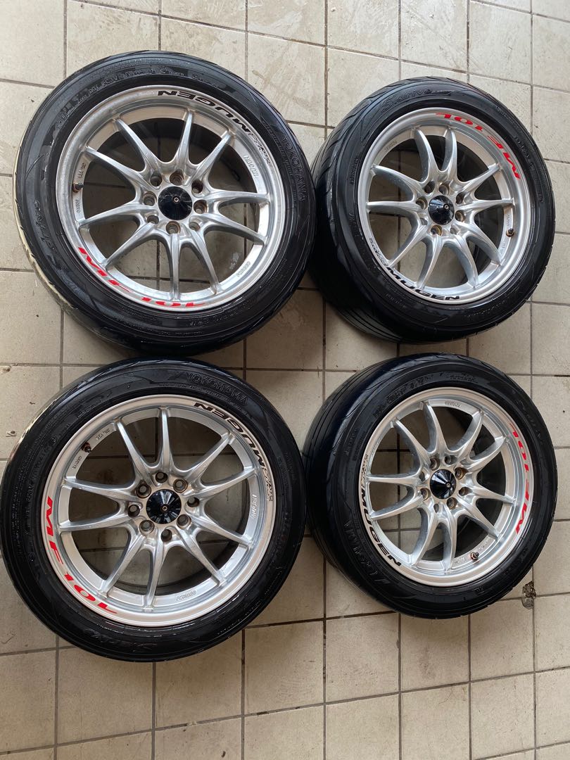 Spotrim 16 inci mugen mf10L lubang pcs 100 utuk honda jazz city siap ...