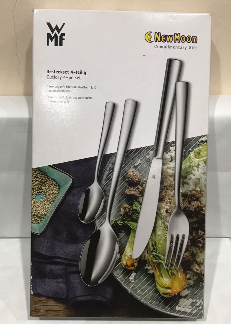 WMF. Cutlery. 4-pc cutlery set. Courtesy of New Moon. Authentic ...