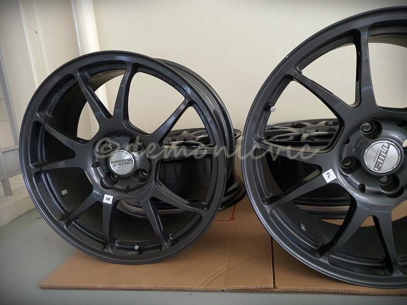 17" 4x100 Forged Wheel Rims, Car Accessories, Tyres & Rims on Carousell