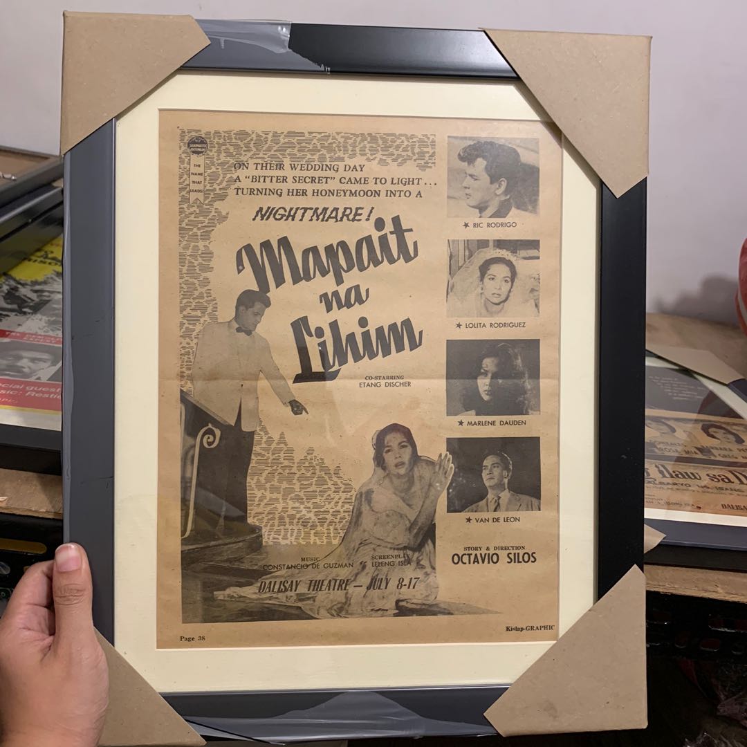 1960s framed filipino movie poster, Hobbies & Toys, Memorabilia ...