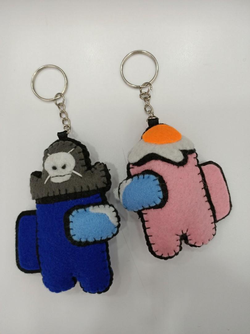Among us felt keychain, Hobbies & Toys, Stationery & Craft, Handmade ...