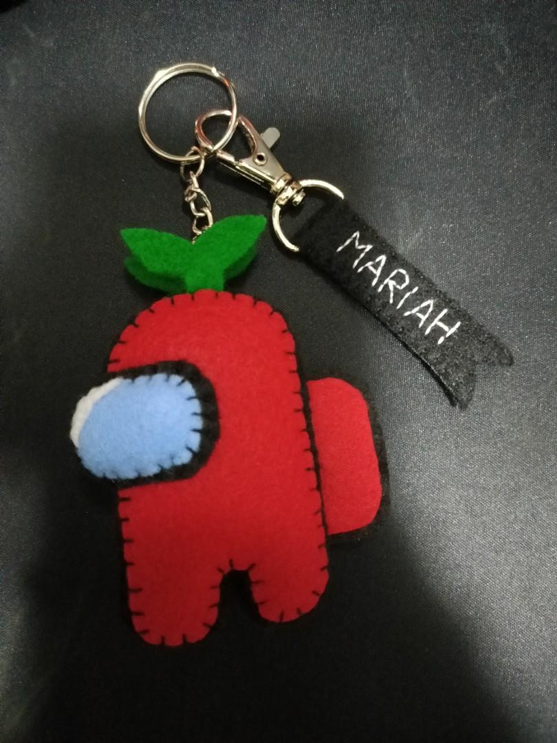 Among us felt keychain, Hobbies & Toys, Stationery & Craft, Handmade ...