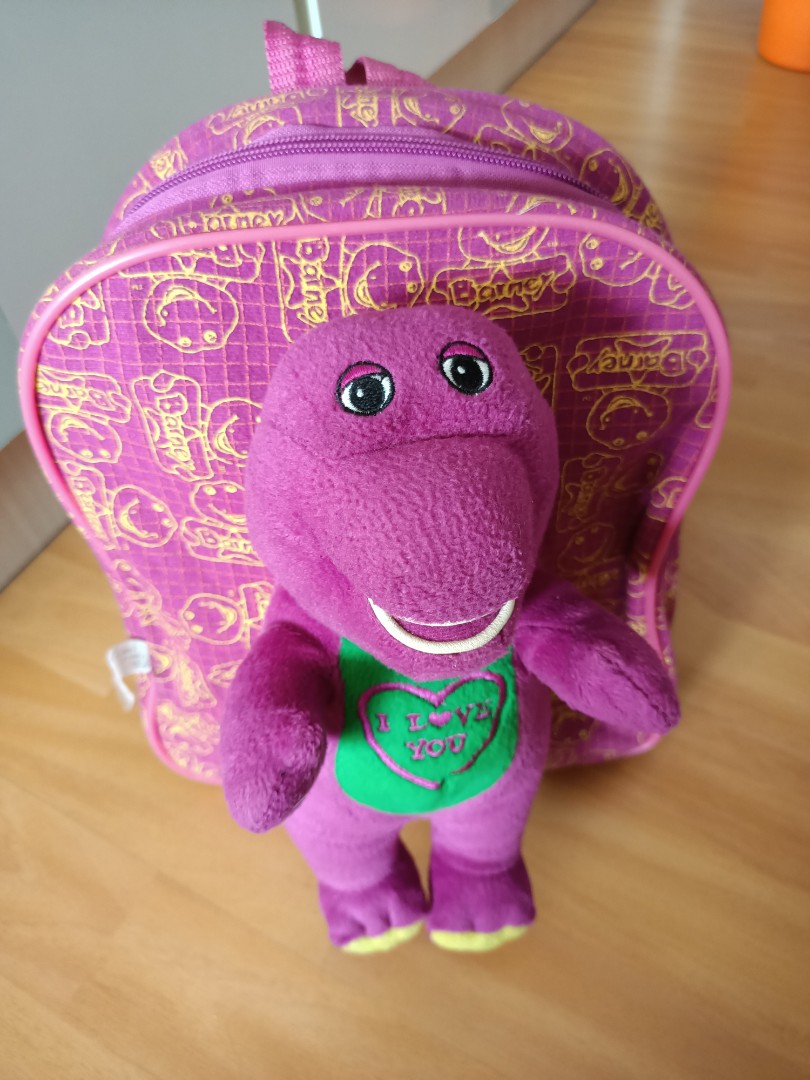 Barney little bagpack, Babies & Kids, Going Out, Diaper Bags & Wetbags ...