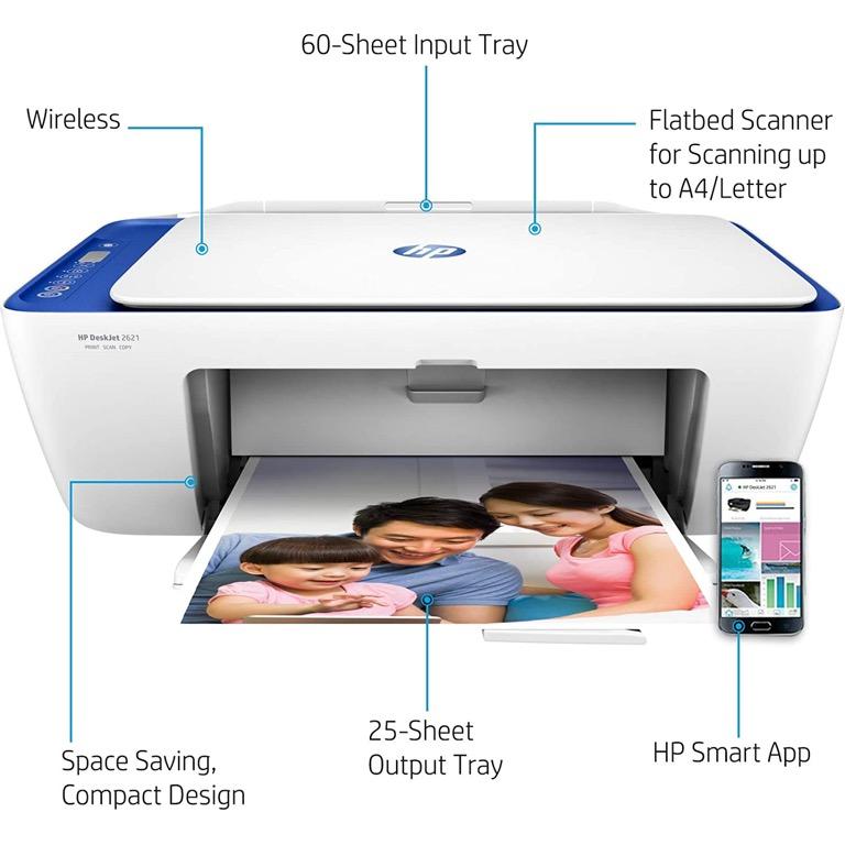 Last Box Brand New HP DeskJet 2621 All in One Printer Computers Tech Printers Scanners Copiers on Carousell