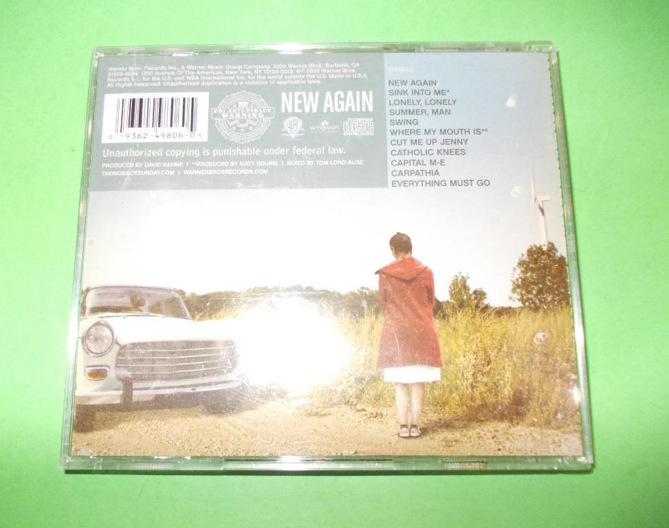 CD TAKING BACK SUNDAY : NEW AGAIN ALBUM (2009) EMO POP ALTERNATIVE ...