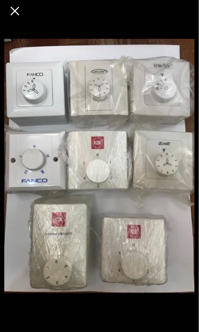 Ceiling fan wall regulator , fanco , KDK , Amasco , alpha, Home ...
