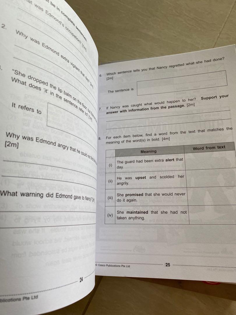 P3 Comprehension Visual Text (Primary 3), Hobbies & Toys, Books ...