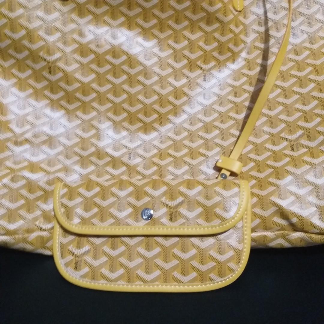 GOYARD YELLOW MUSTARD TOTE BAG LARGE, Luxury, Bags & Wallets on Carousell