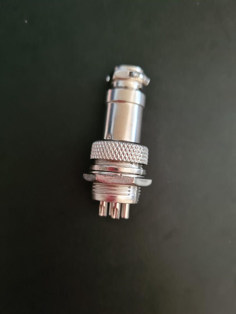 GX16 4-pin aviator connector for audio/electric surface mount ...