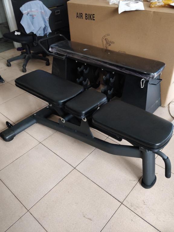 Heavy Duty Adjustable Gym Bench, Sports Equipment, Exercise & Fitness ...
