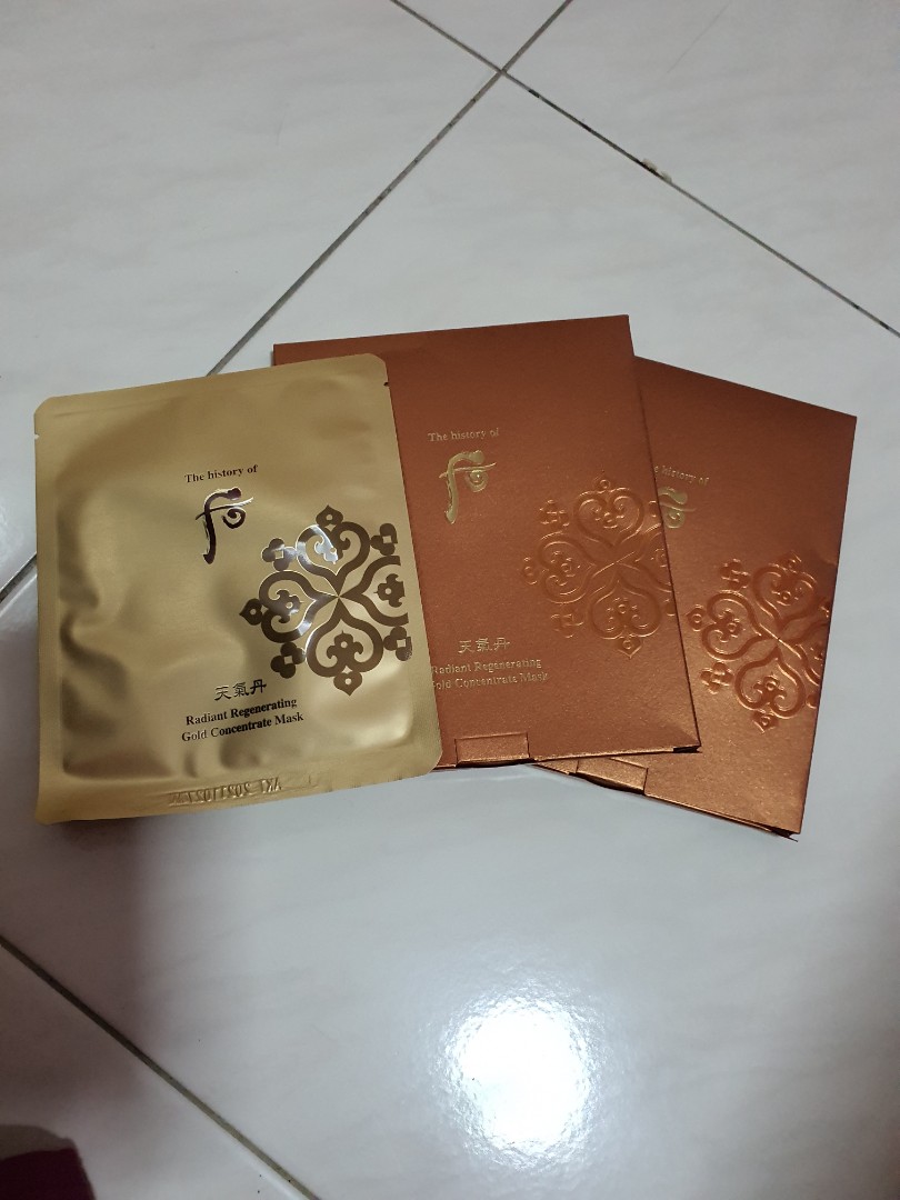History of Whoo mask x 3, Beauty & Personal Care, Face, Face Care on ...