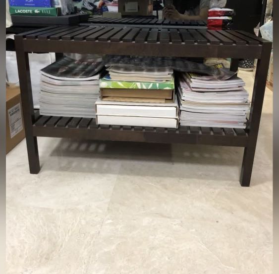 IKEA MOLGER Bench / Shelving unit / Storage, 傢俬＆家居, 傢俬, 櫃子、組合櫃及置物架 ...
