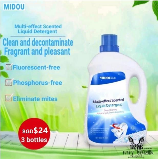 MIDOU Laundry Detergent (Ready Stock), Furniture & Home Living ...